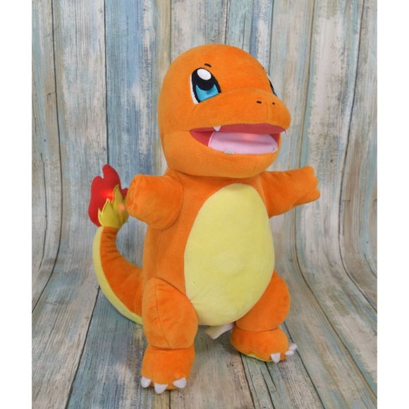 Pokemon | Toys | Wct Pokemon Charmander Plush Flame Tail Action Lights ...